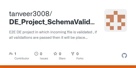 Github Tanveer3008deprojectschemavalidation E2e De Project In