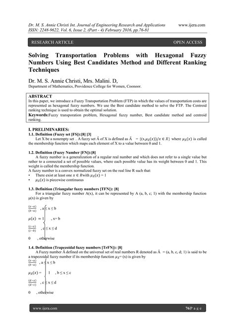 Solving Transportation Problems With Hexagonal Fuzzy Numbers Using Best Candidates Method And