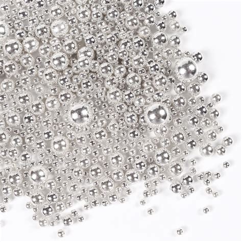 Pearls For Cake Decorating Silver Pearl Sprinkles Silver Metallic Sprinkles For