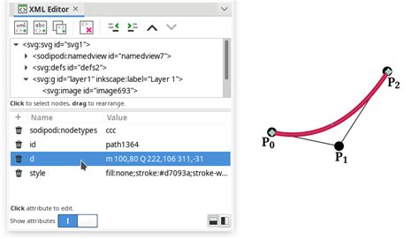 How To Draw A Quadratic Cubic Bezier Curve In Inkscape Graphic Design Stack Exchange