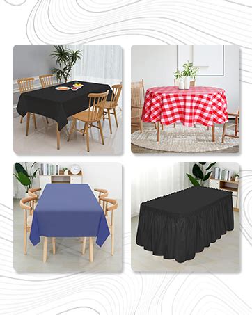 6 Pack Premium Disposable Plastic Tablecloth 54 X 108