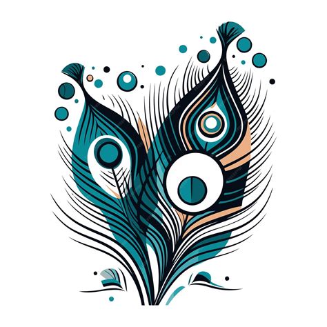 Premium Vector Peacock Feather Vector Illustration Of A Peacock Feather