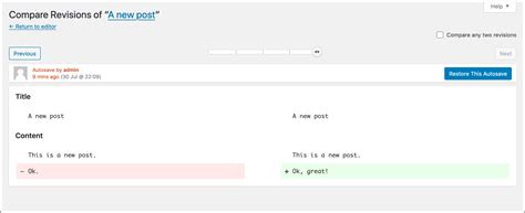 Missing Update Post Action When Theres An Autosave · Issue 16053 · Wordpressgutenberg · Github