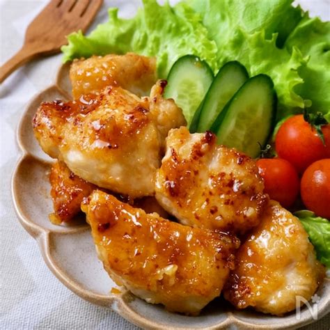 柔らか鶏むね肉の『甘辛ガーリック醤油チキン』 レシピサイトnadia
