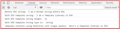 Javascript Template Literals With Examples Dot Net Tutorials