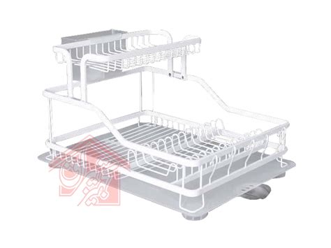 خرید و قیمت آبچکان آلومینیومی یکو نیم طبقه رومیزی سفید با کیفیت بالا