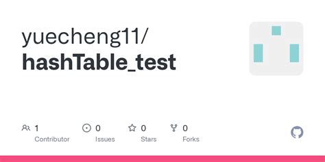 Github Yuecheng11hashtabletest