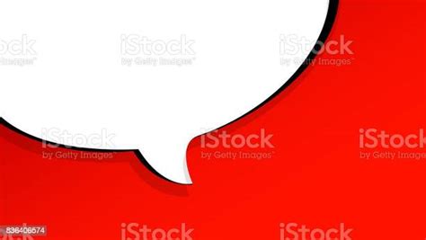 만화 채팅 버블 팝 아트 스타일 하프톤 도트 만화 연설 거품으로 빈 레이아웃 템플릿을 책 구름 기둥과 고립된 점 패턴 레드에 팝