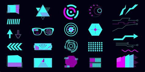 Cyberpunk Shapes Vector Art Icons And Graphics For Free Download