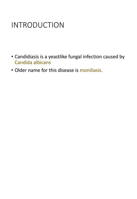 Solution Oral Candidiasis Studypool