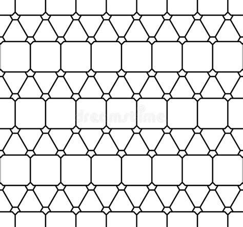 Vector Modern Seamless Geometry Pattern Grid Black And White Abstract