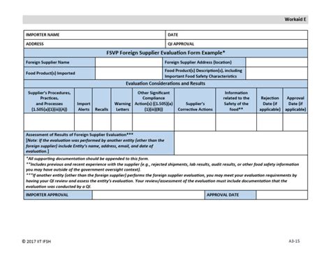 Foreign Supplier Evaluation Form Pdf Evaluation Business