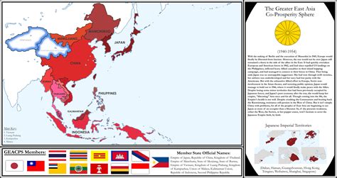 The Greater East Asia Co Prosperity Sphere 1940 1954 Circa 1950 R