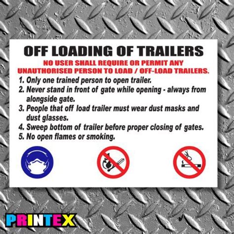 Trailer Off Loading Business Sign Printex