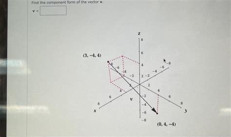 Solved Find The Component Form Of The Vector V V Chegg Com