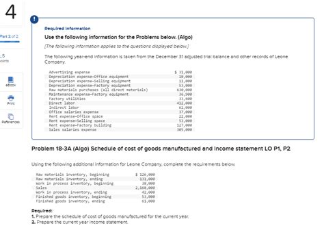 Solved Requlred Information Problem 18 1a Algo Classifying