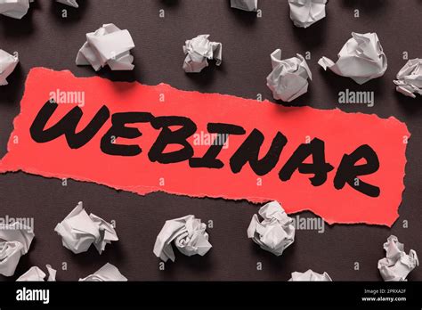 Text Caption Presenting Webinar Business Showcase Engaging Online Event Where A Speaker Deliver