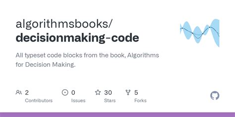 Github Algorithmsbooksdecisionmaking Code All Typeset Code Blocks
