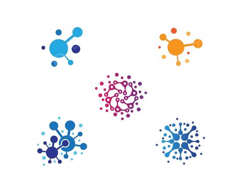 Molecule Vector Icon Background Digital Genetics Vector Background Digital Genetics Png And