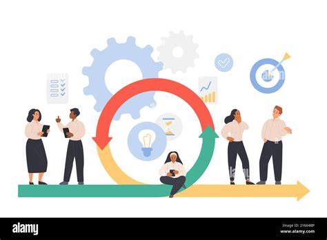 Agile Scrum Methodology Flexible Business Process Life Cycle For Software Development Tiny