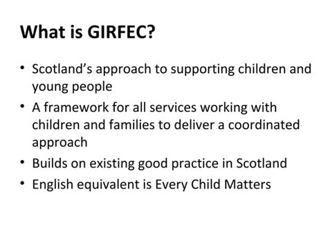 Girfec And Culture Chnage Ppt