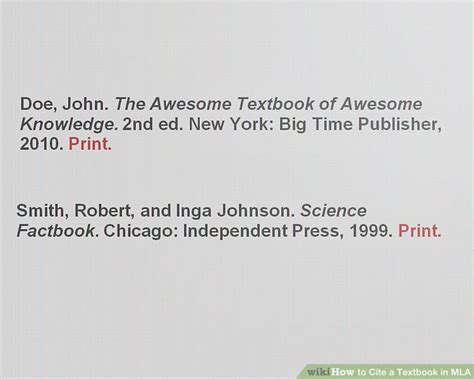 5 Ways To Cite A Textbook In MLA WikiHow