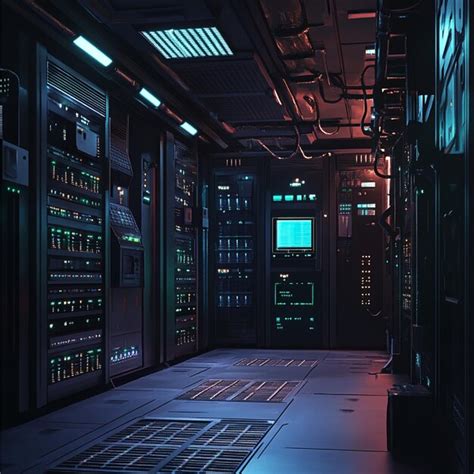 A Secure Server Room With Biometric Access Controls Premium Ai Generated Image