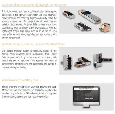Linear Motor Stages For Compact Automation ModuSystems