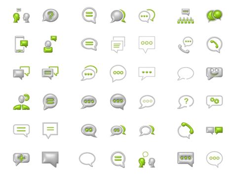 Premium Vector Chat Bubbles And Communication Symbols Set