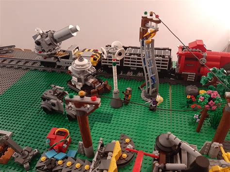 Old School Medium Electric Pole And Programmable Speaker Rlegofactorio