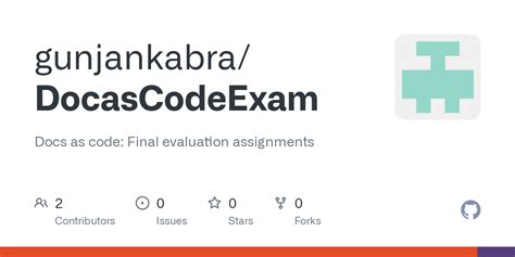 Github Gunjankabra Docascodeexam Docs As Code Final Evaluation Assignments