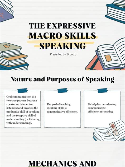 Group 3 The Expressive Macro Skill Speaking Pdf Stress Linguistics