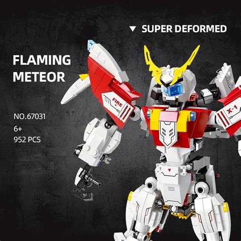 Super Deformed Flaming Meteor Mecha Robot Toy