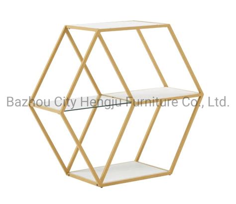 Modern Stainless Steel Cabinet Tempered Glass Wine Book Shelf Use