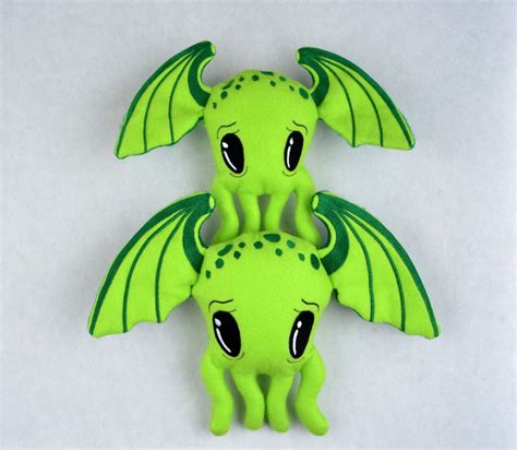 Chibi Cthulhu Stuffie String Theory Fabric Art
