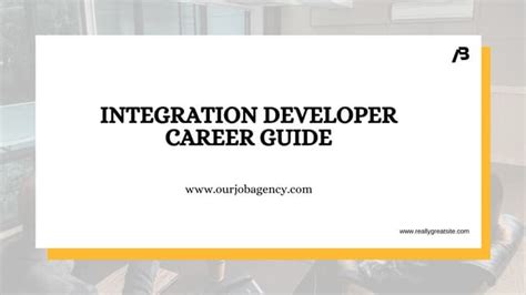 Integration Developer Career Guidepdf