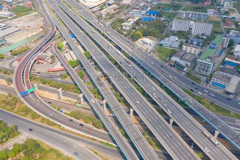 泰国曼谷高速公路的空中景象高清图片下载 正版图片306607781 摄图网