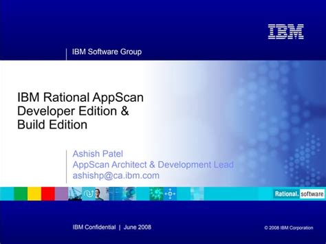 Ibm Rational Appscan Technical Overview Ppt