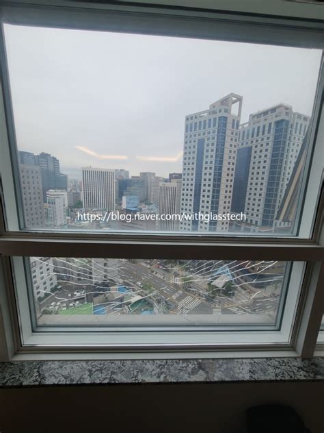 남산 Sk리더스뷰 주상복합 아파트 파손유리교체 금간유리교체 고층유리교체 네이버 블로그