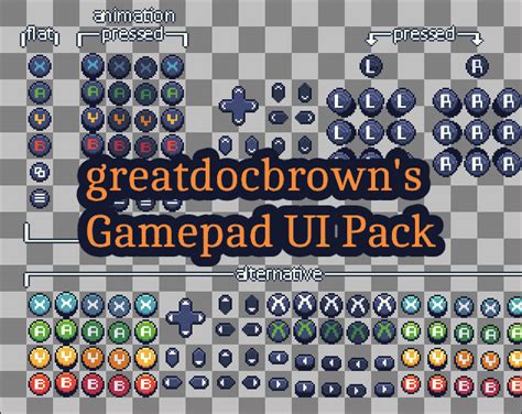 Pack Is Now CC0 Gamepad UI Controller Prompts Pack By Greatdocbrown