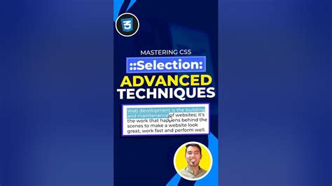 Master Css With Selection Pseudo Element To Style Text Selection 😍 Css