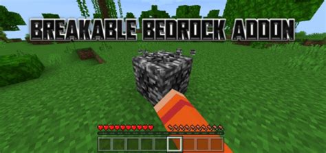 Breakable Bedrock Minecraft Addon