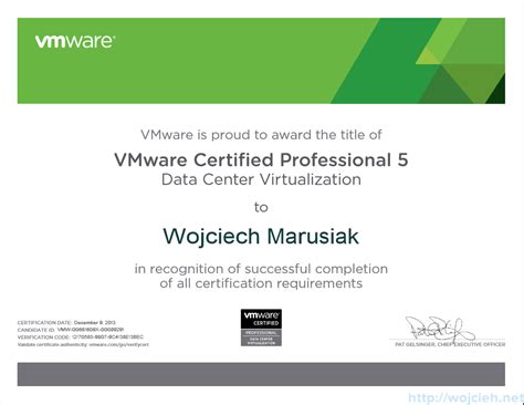 Vmware Certified Professional 5 Data Center Virtualization Passed