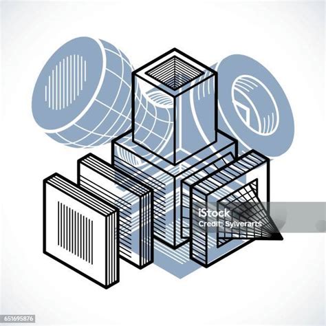 벡터 추상 3d 기하학적 모양 다각형 그림 0명에 대한 스톡 벡터 아트 및 기타 이미지 0명 3차원 형태 기하 Istock
