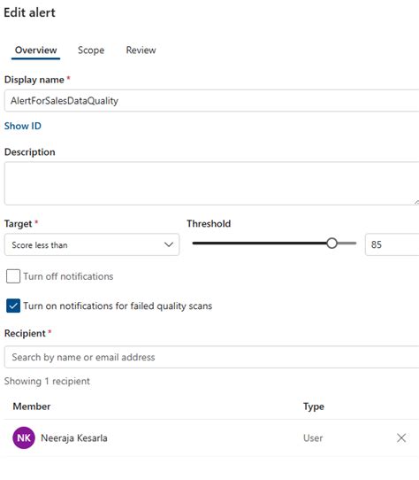 Email Notifications Not Triggered In Microsoft Purview Data Quality