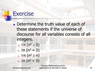 DISCRTE STRUCTURES CSY QUANTIFIERS Pptx