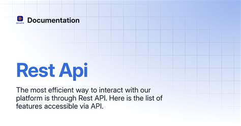 rest api documentation
