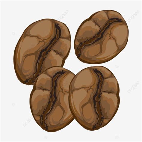 Biji Kopi Vektor Biji Kopi Seni Klip Kopi Png Dan Vektor Dengan Background Transparan Untuk
