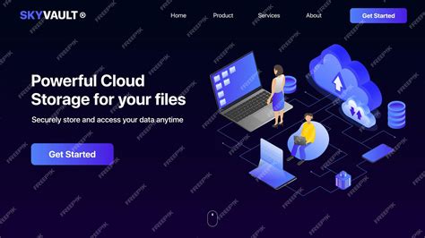 Premium Vector Cloud Storage Illustration Claud Computing Cloud Server
