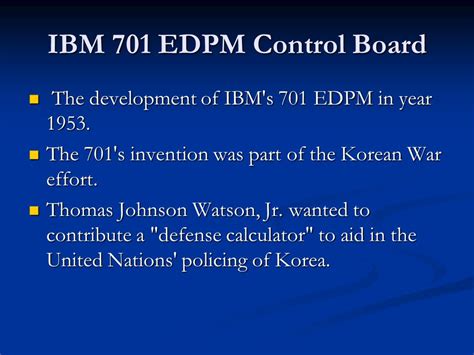 Ibm 701 Edpm Computer